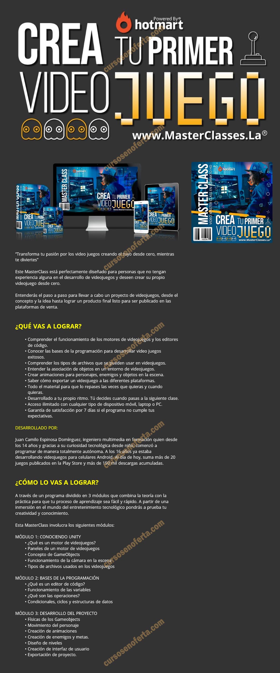 Crea tu primer videojuego - cursosenoferta.com Crea tu primer videojuego - cursosenoferta.com